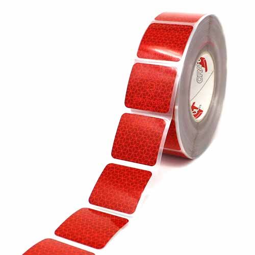 Red Reflective Sheeting Canvas 50mm | Forankra