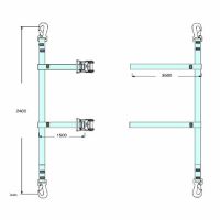 Containerized cargo blocking netting : Forankra